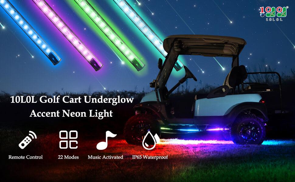 How to install golf cart LED light strips - 10L0L
