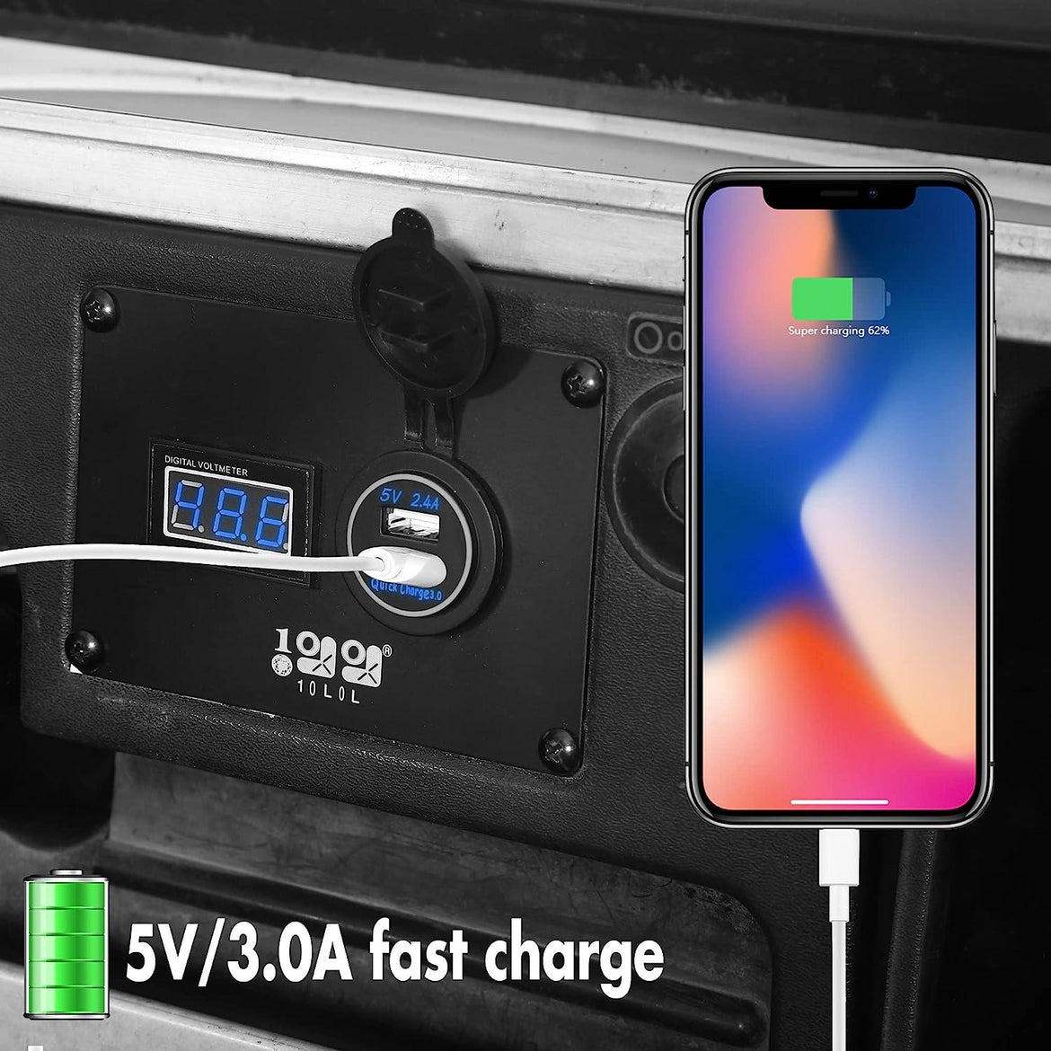 USB Port For Golf Carts - 10L0L